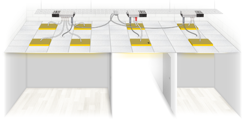 flex7 Applications - 3 x PELV Occupancy Control + Corridor Hold - flex7