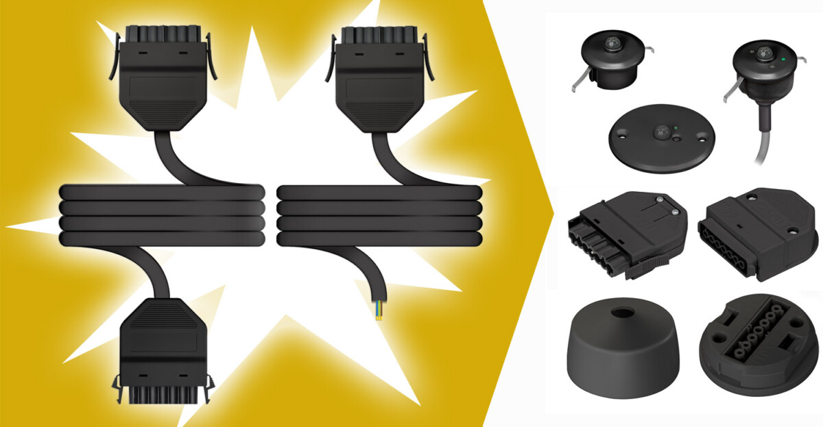 black flex7 luminaire leads - flex7